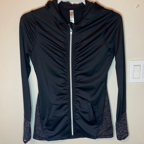 Kyodan | Tops | Kyodan Active Black Pink Hooded Jacket | Poshmark